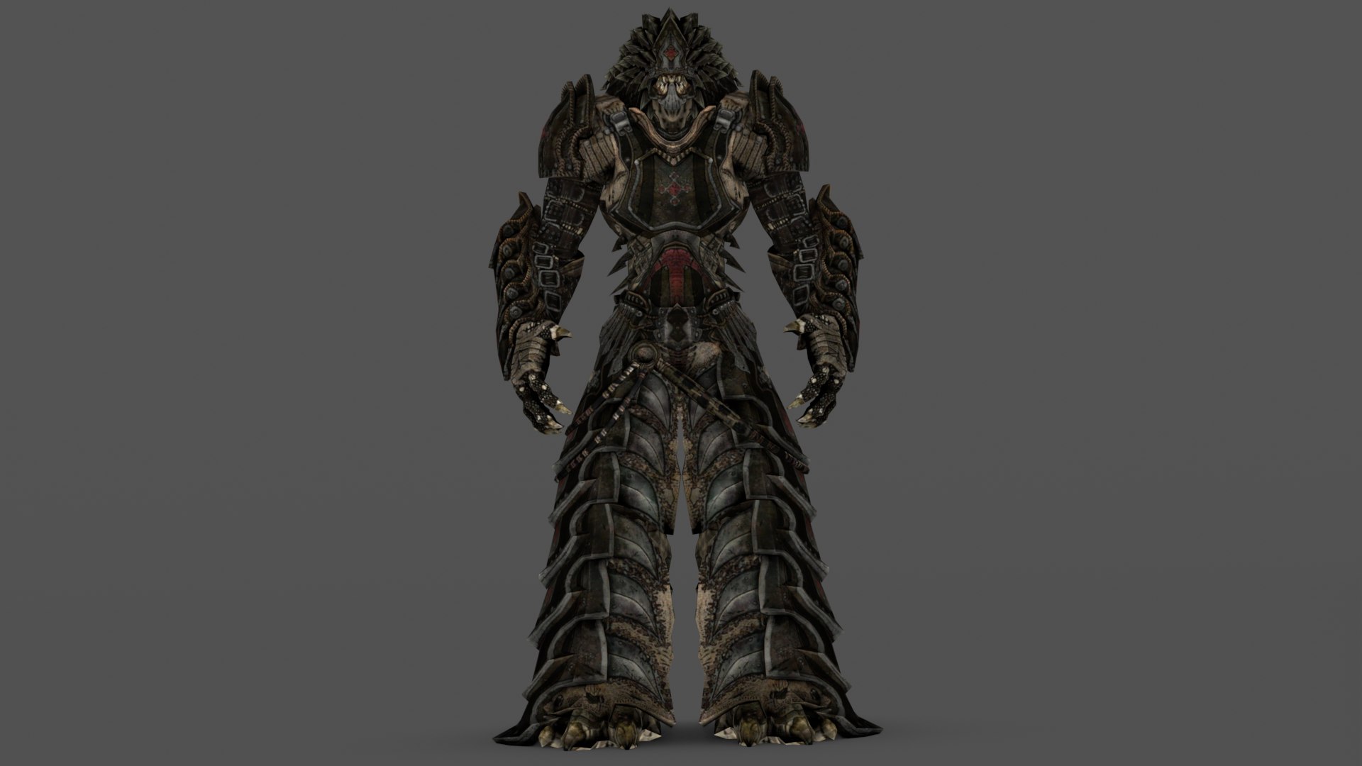 3D Armored Beast 3D Model Massive Fantasy For Games And Animation ...