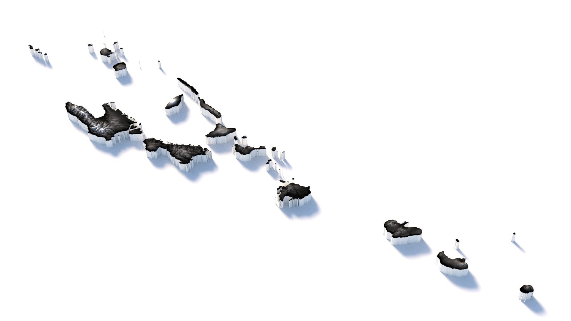 3D Model Vanuatu Terrain Map - TurboSquid 2337634