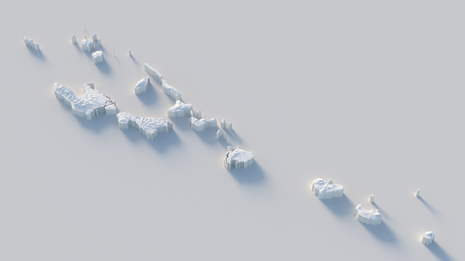 3D Model Vanuatu Terrain Map - TurboSquid 2337634