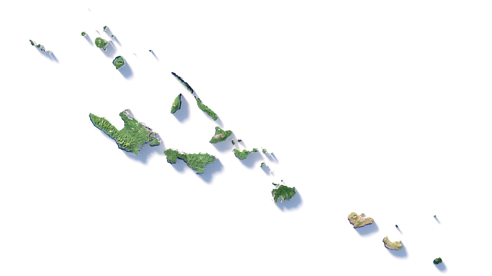 3D Model Vanuatu Terrain Map - TurboSquid 2337634