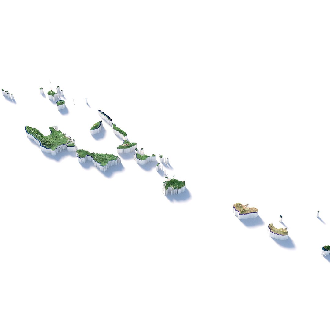 3D Model Vanuatu Terrain Map - TurboSquid 2337634