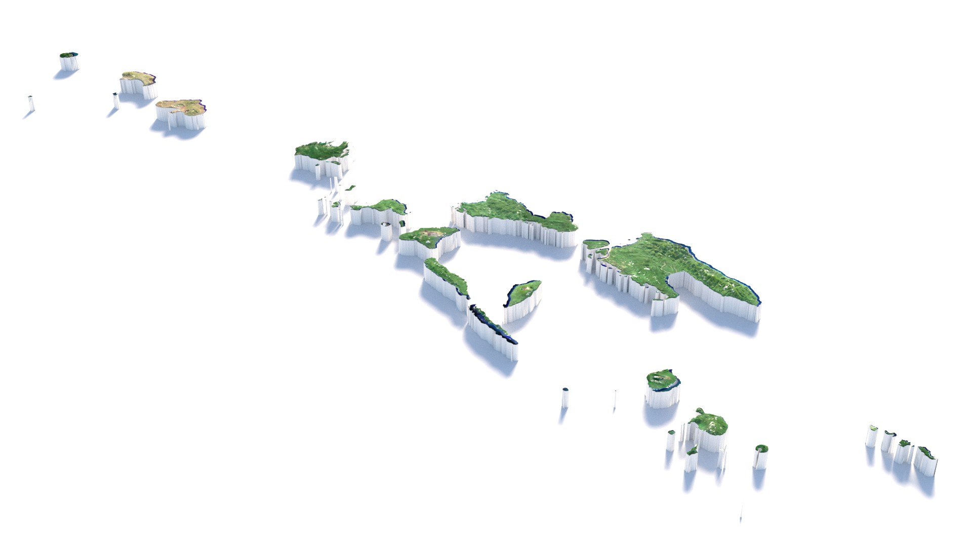 3D Model Vanuatu Terrain Map - TurboSquid 2337634