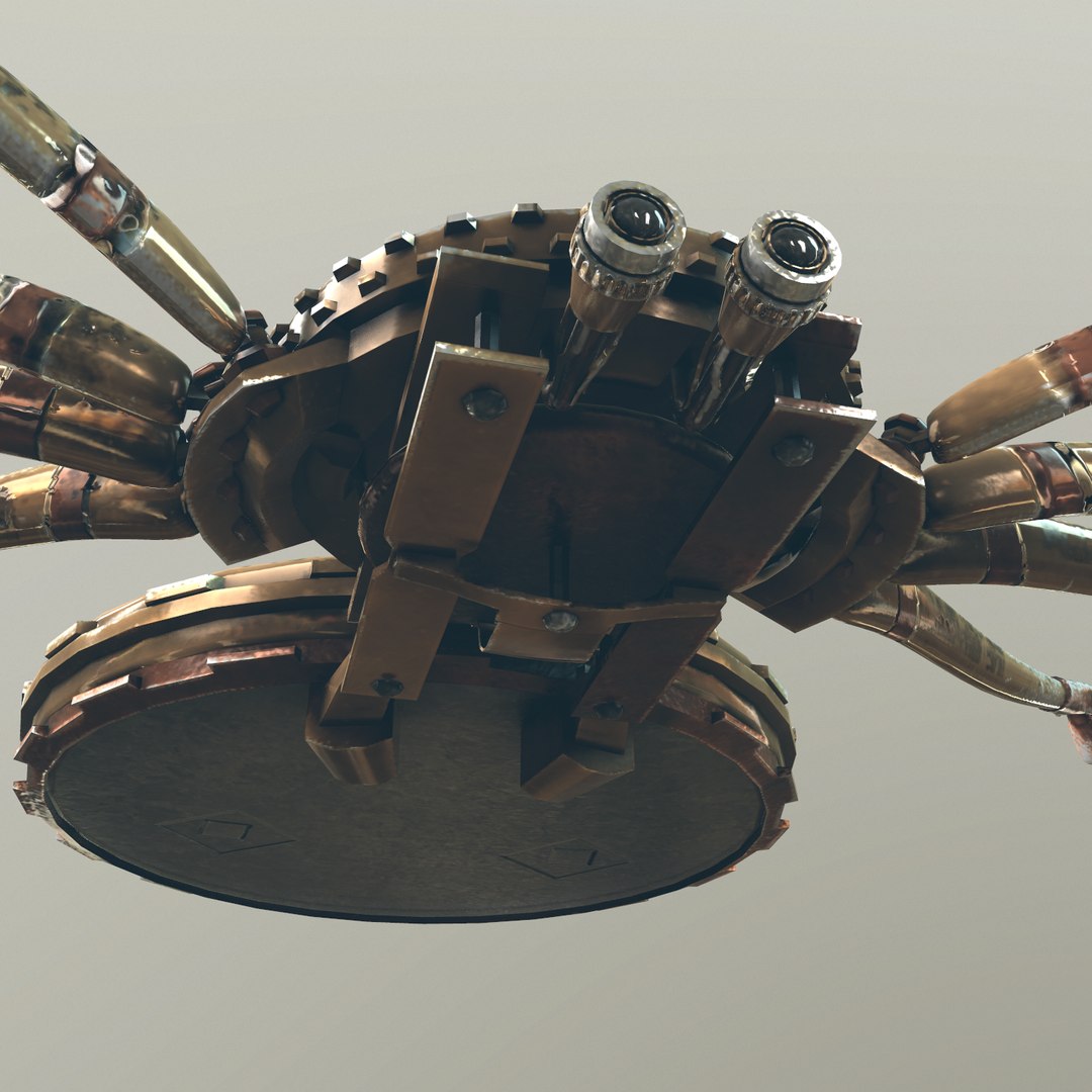 3D ready steampunk spider robot - TurboSquid 1450682
