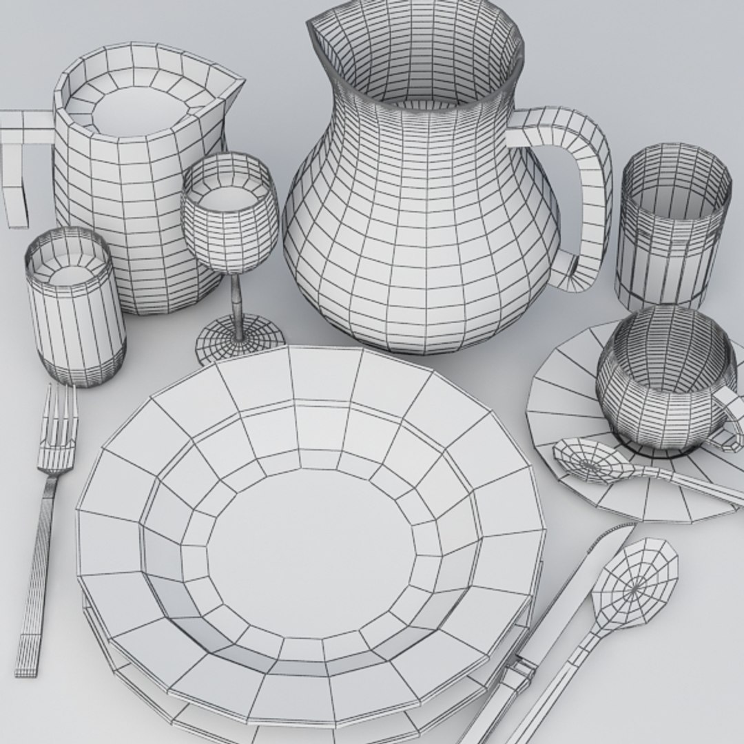 3d tableware set