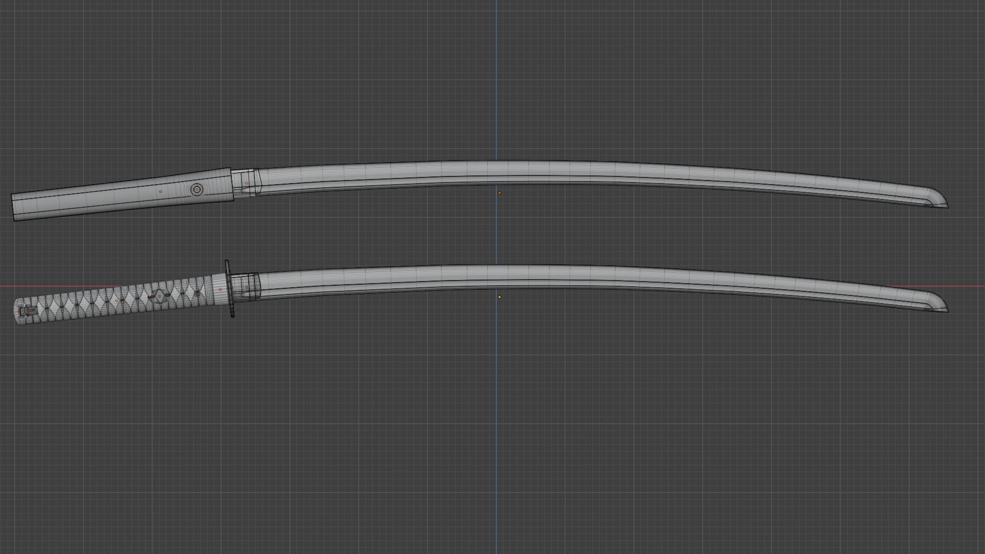 Traditional katana 3D model - TurboSquid 1555059