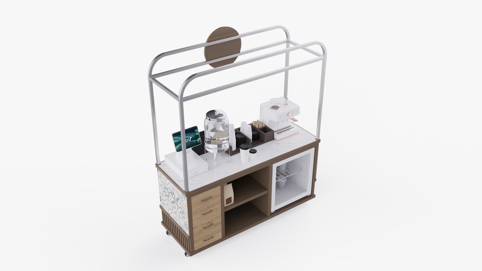 Coffee Booth 1 3D Model - TurboSquid 2438631