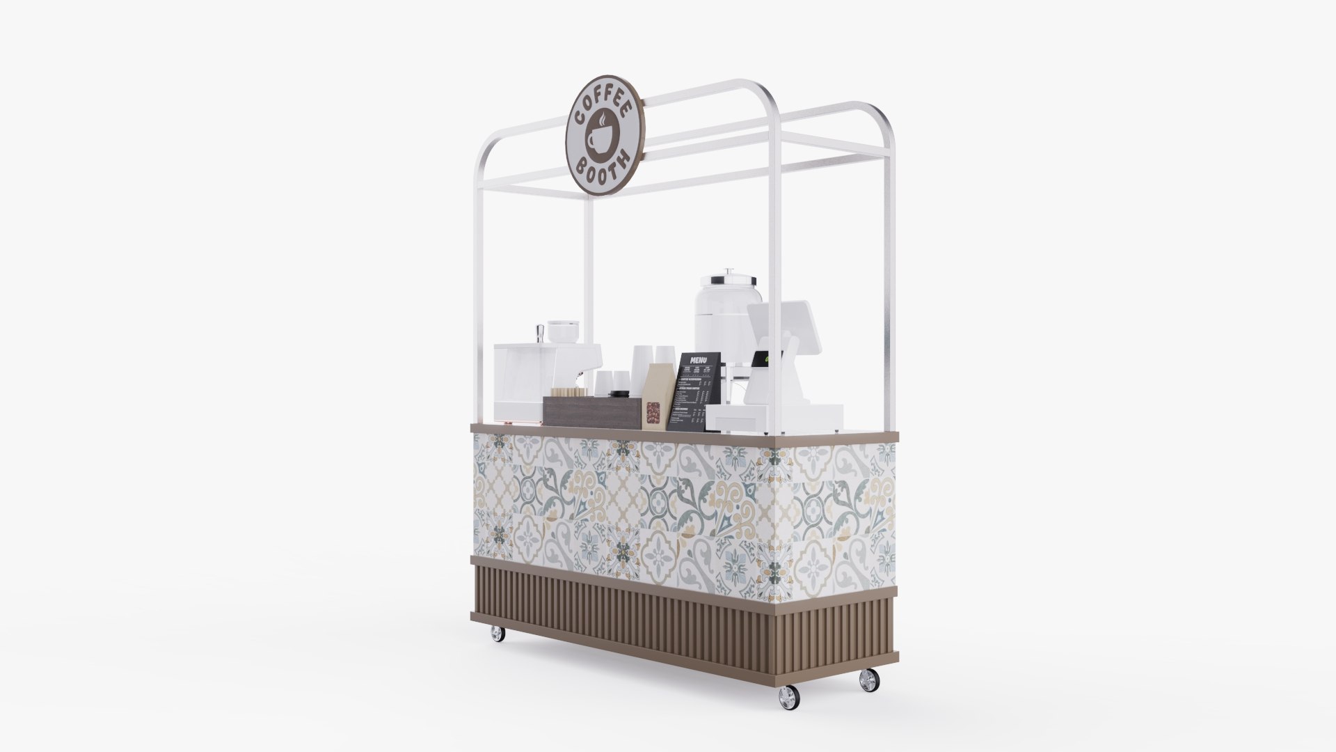 Coffee Booth 1 3D Model - TurboSquid 2438631