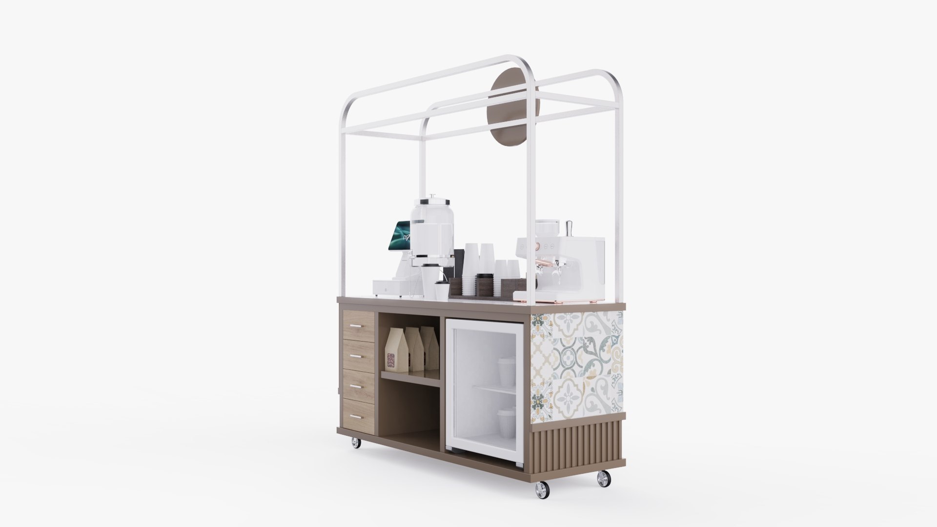 Coffee Booth 1 3D Model - TurboSquid 2438631