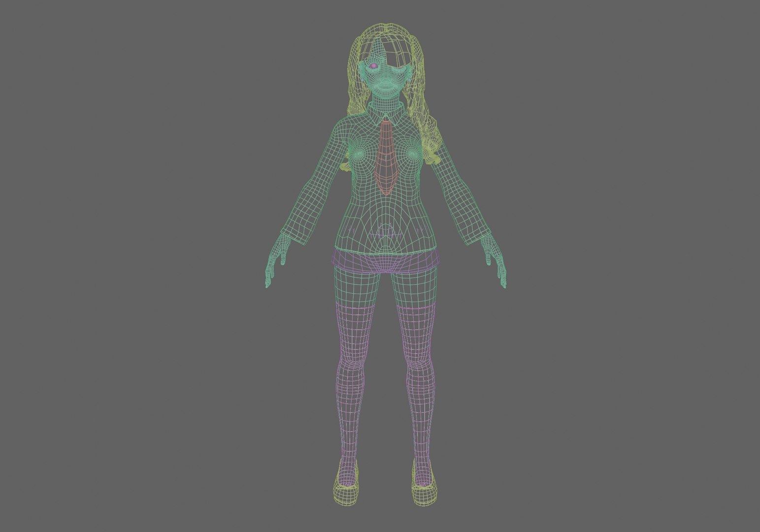 3D Model School Student Woman V36151 - TurboSquid 2283761