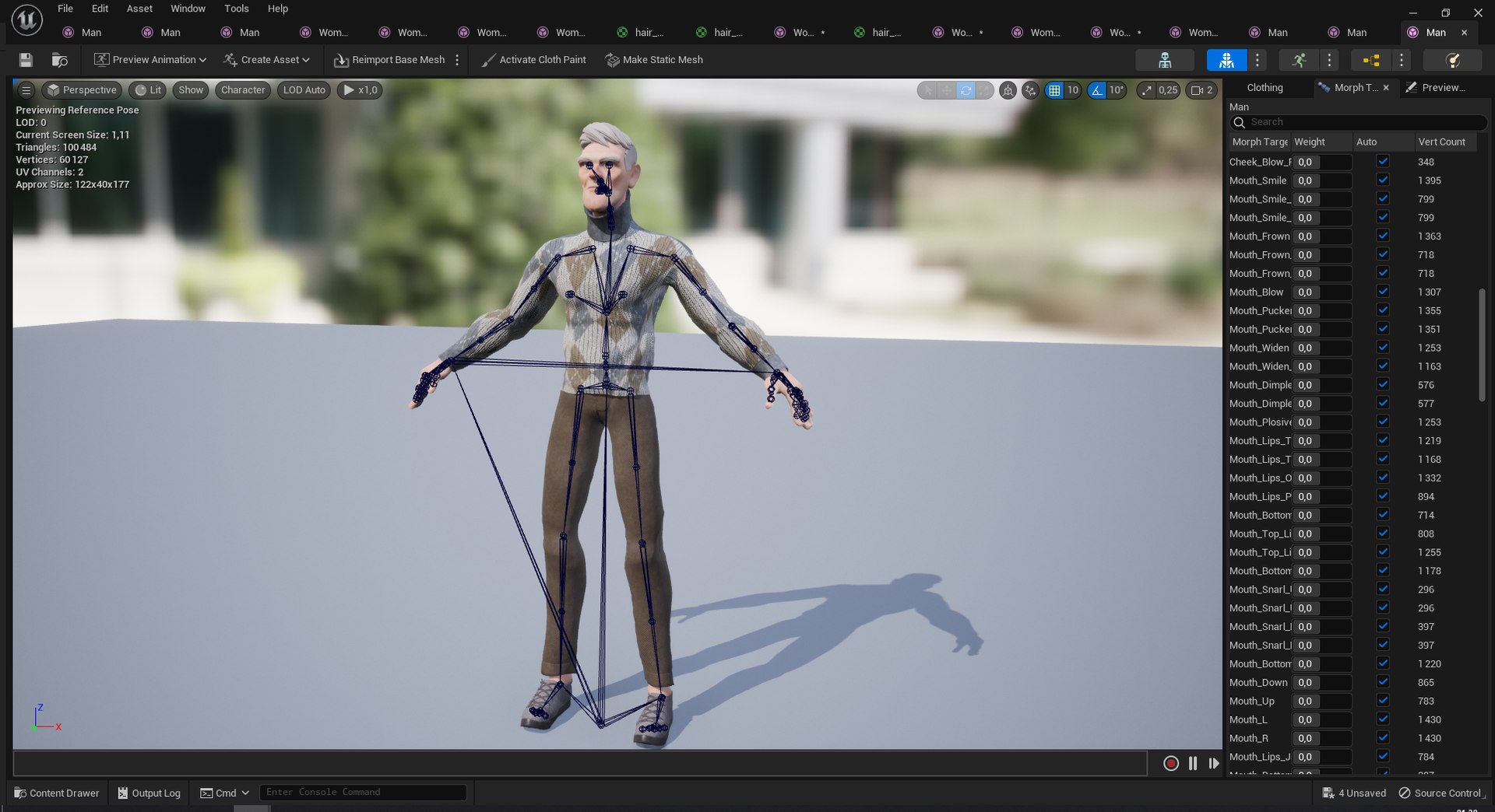 3D Grumpy Elderly Man Character In Winter Sweater - TurboSquid 2273436