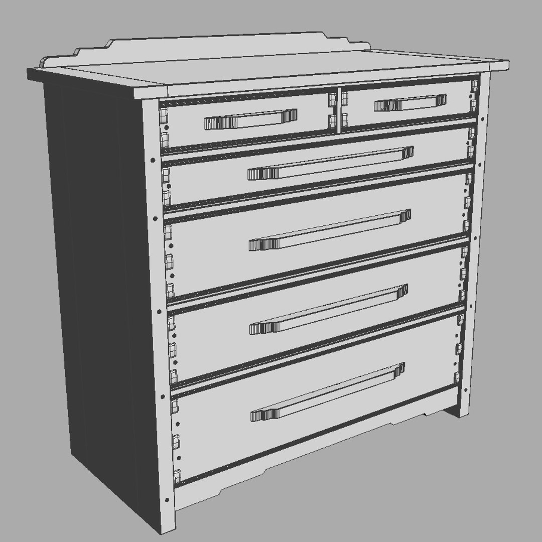3d model locker teak house