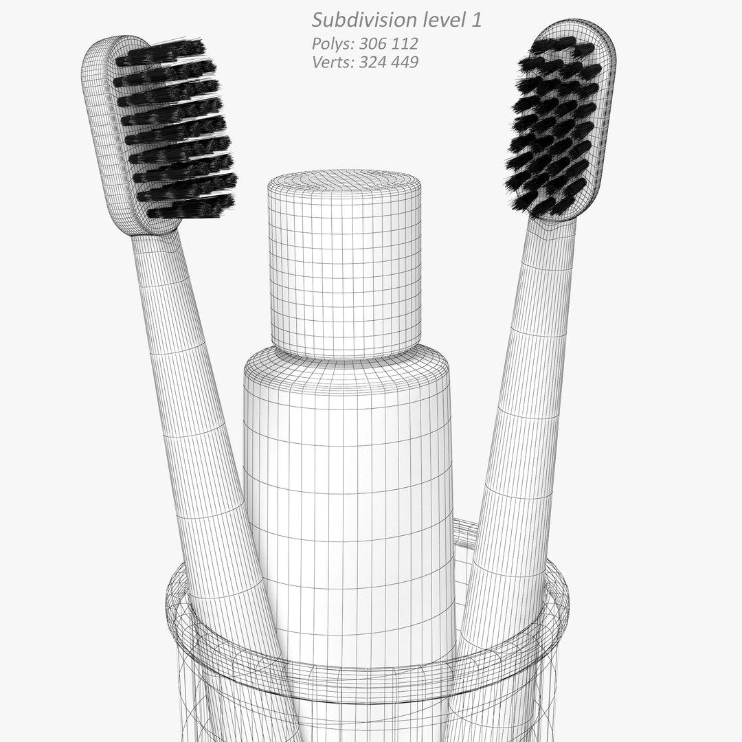 3D Toothbrush Holder Model - TurboSquid 2167995
