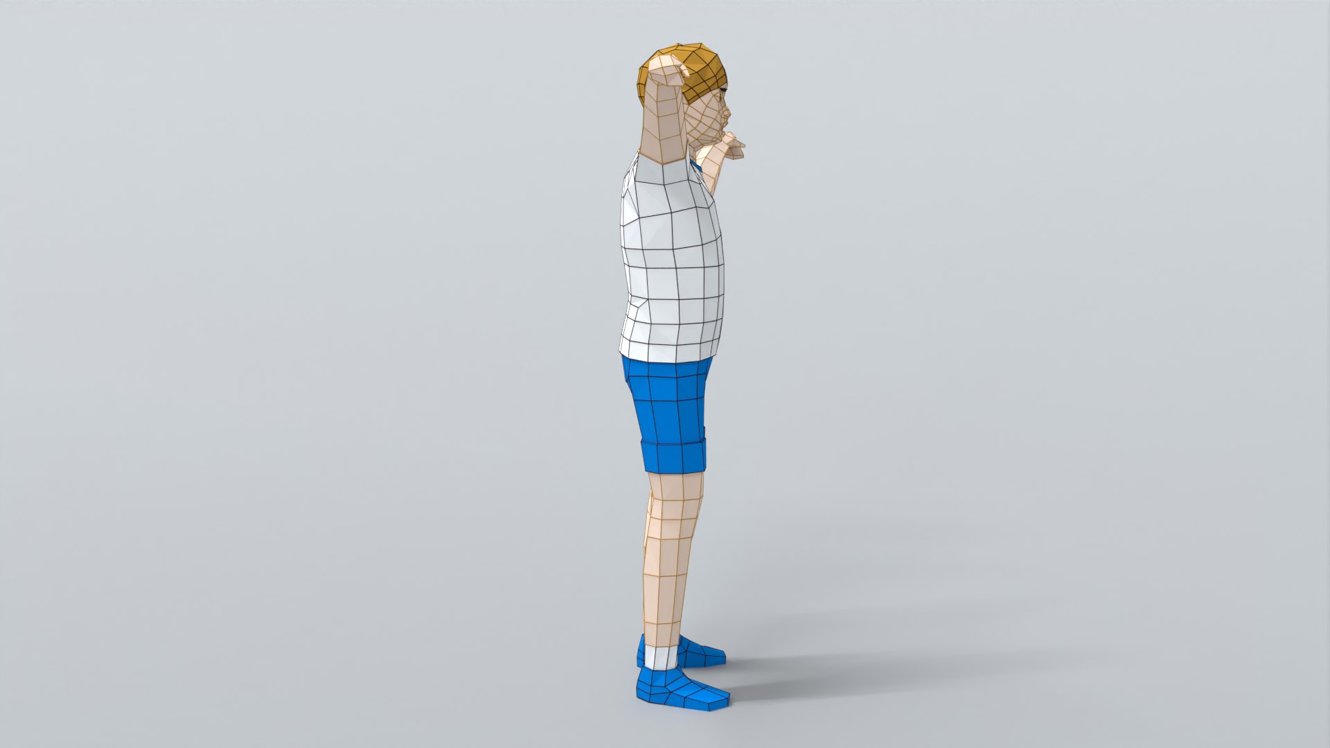 Low Poly Kid Celebrating 3D model - TurboSquid 2161335