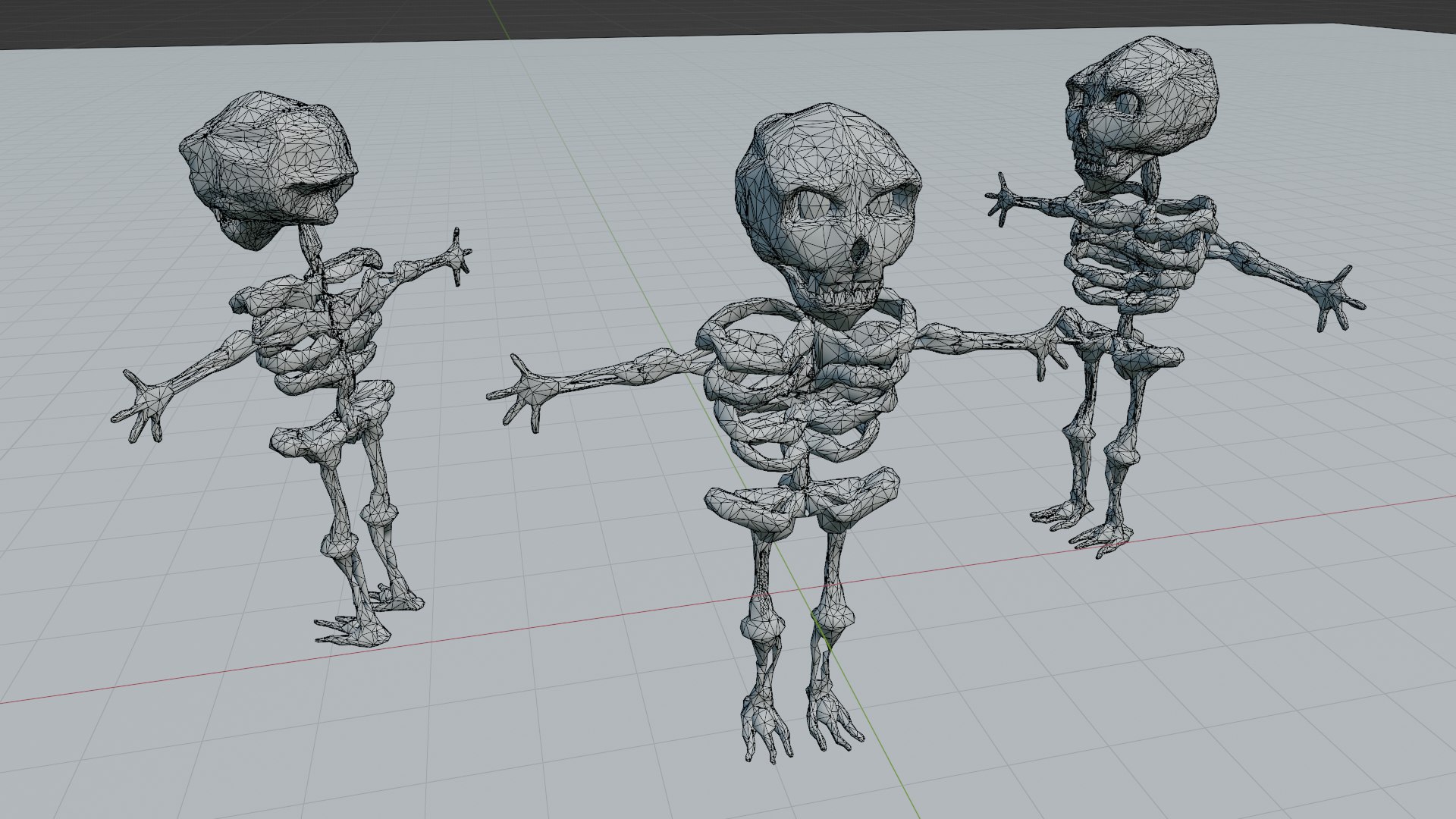 3D Game Ready Skeleton LowPoly Rigged Animated - TurboSquid 2114311