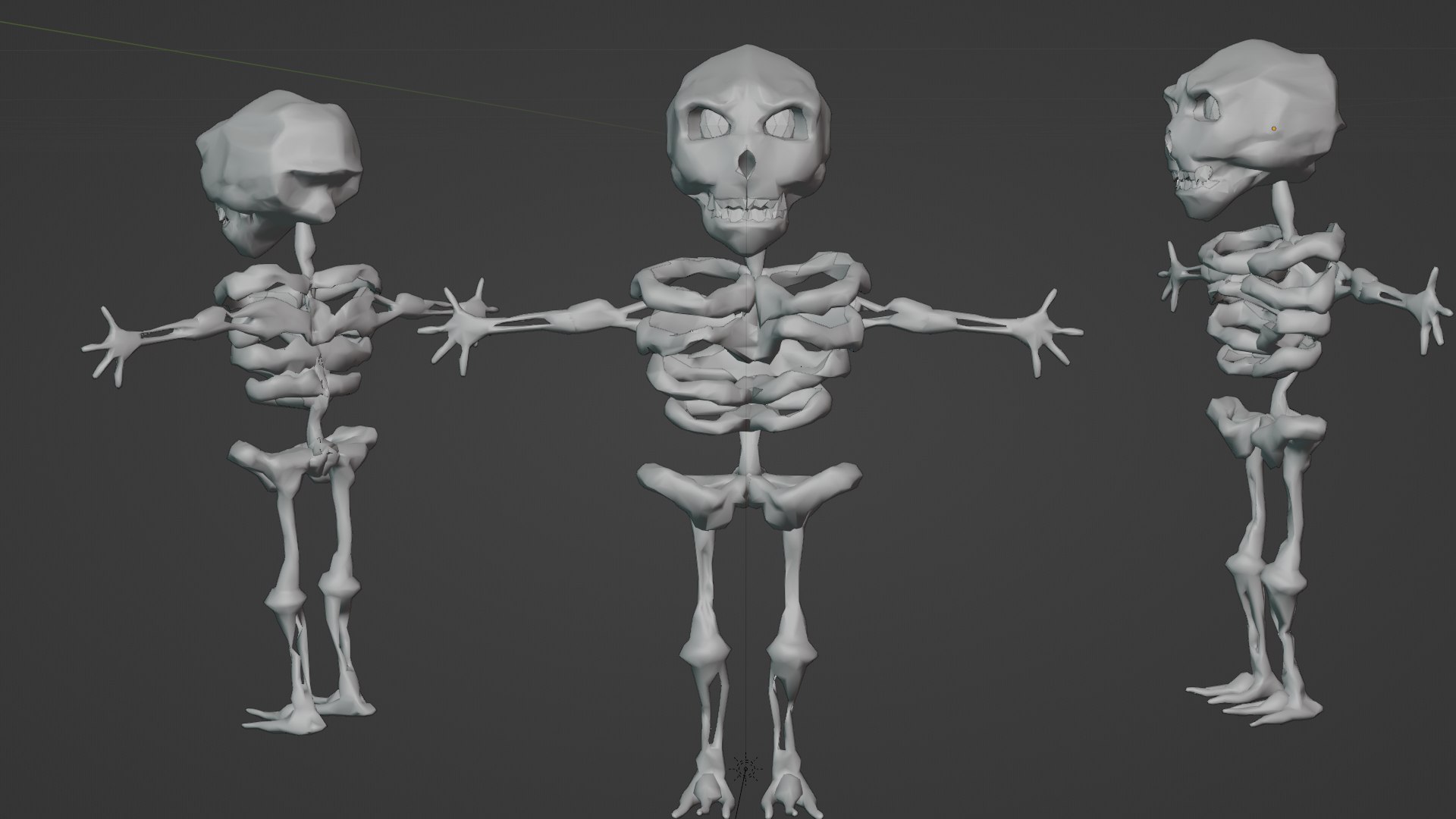 3D Game Ready Skeleton LowPoly Rigged Animated - TurboSquid 2114311
