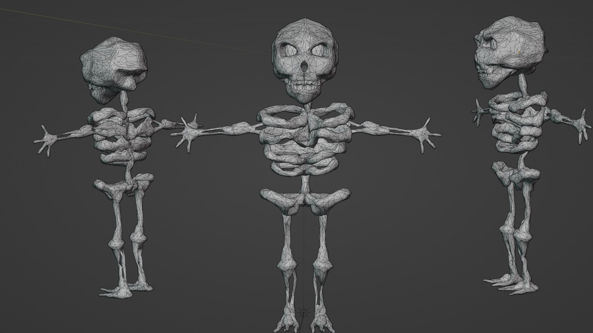 3D Game Ready Skeleton LowPoly Rigged Animated - TurboSquid 2114311