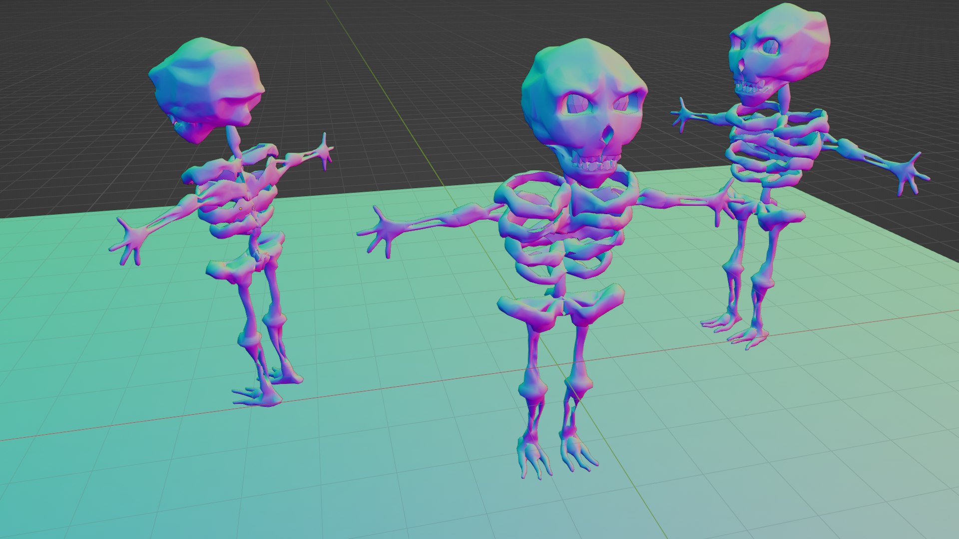 3D Game Ready Skeleton LowPoly Rigged Animated - TurboSquid 2114311