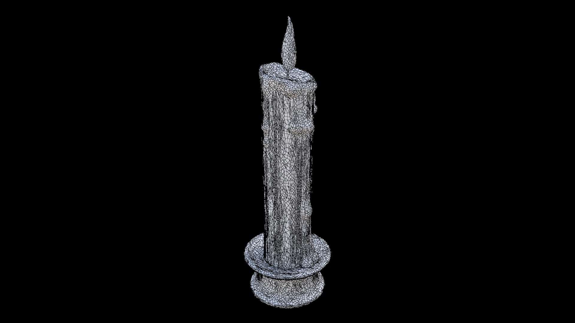 Tallow Candle 3D Model - TurboSquid 2327666