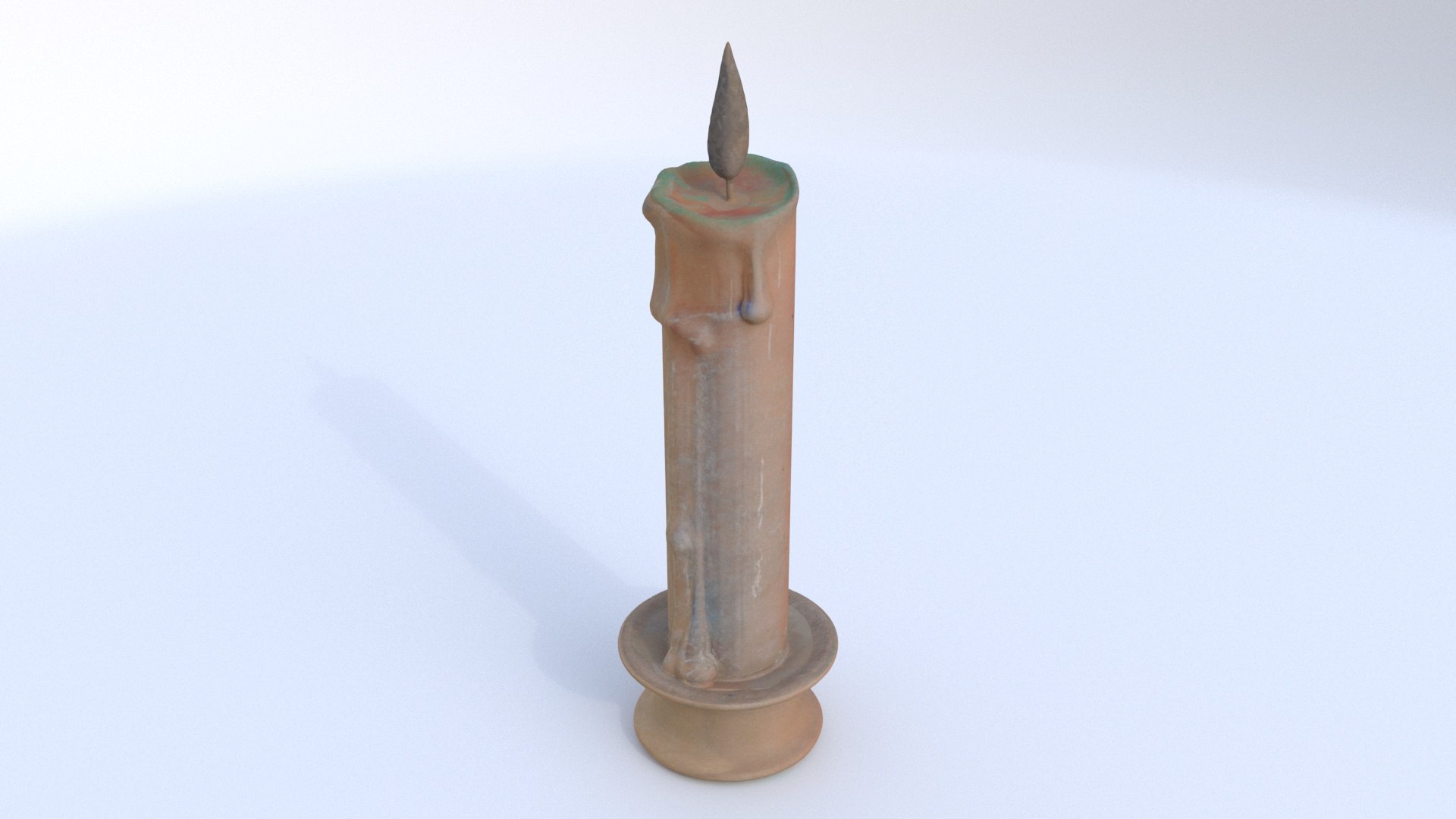 Tallow Candle 3D Model - TurboSquid 2327666