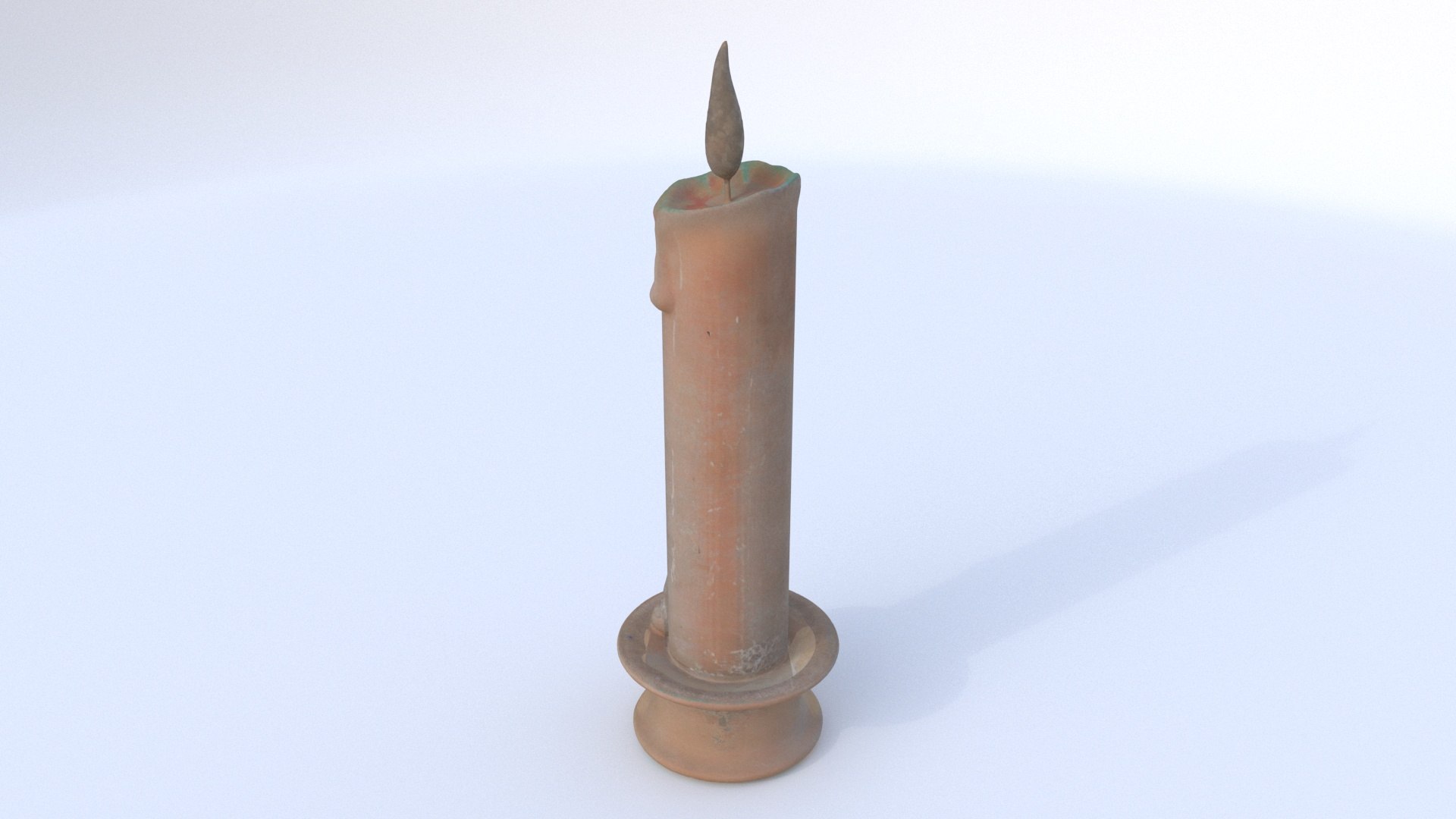 Tallow Candle 3D Model - TurboSquid 2327666