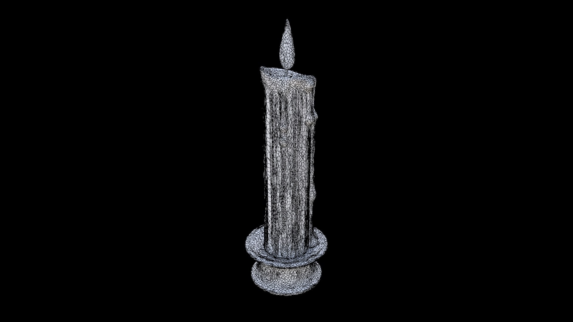 Tallow Candle 3D Model - TurboSquid 2327666
