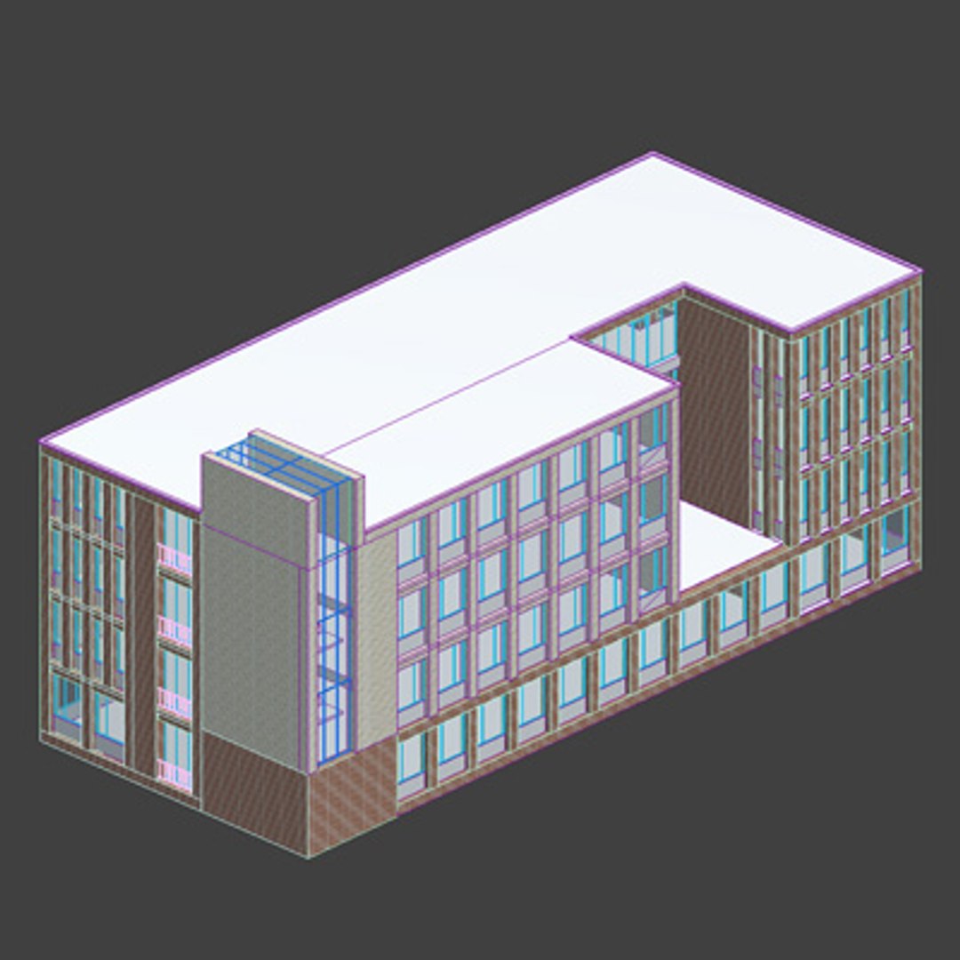 dormitory university 3d max