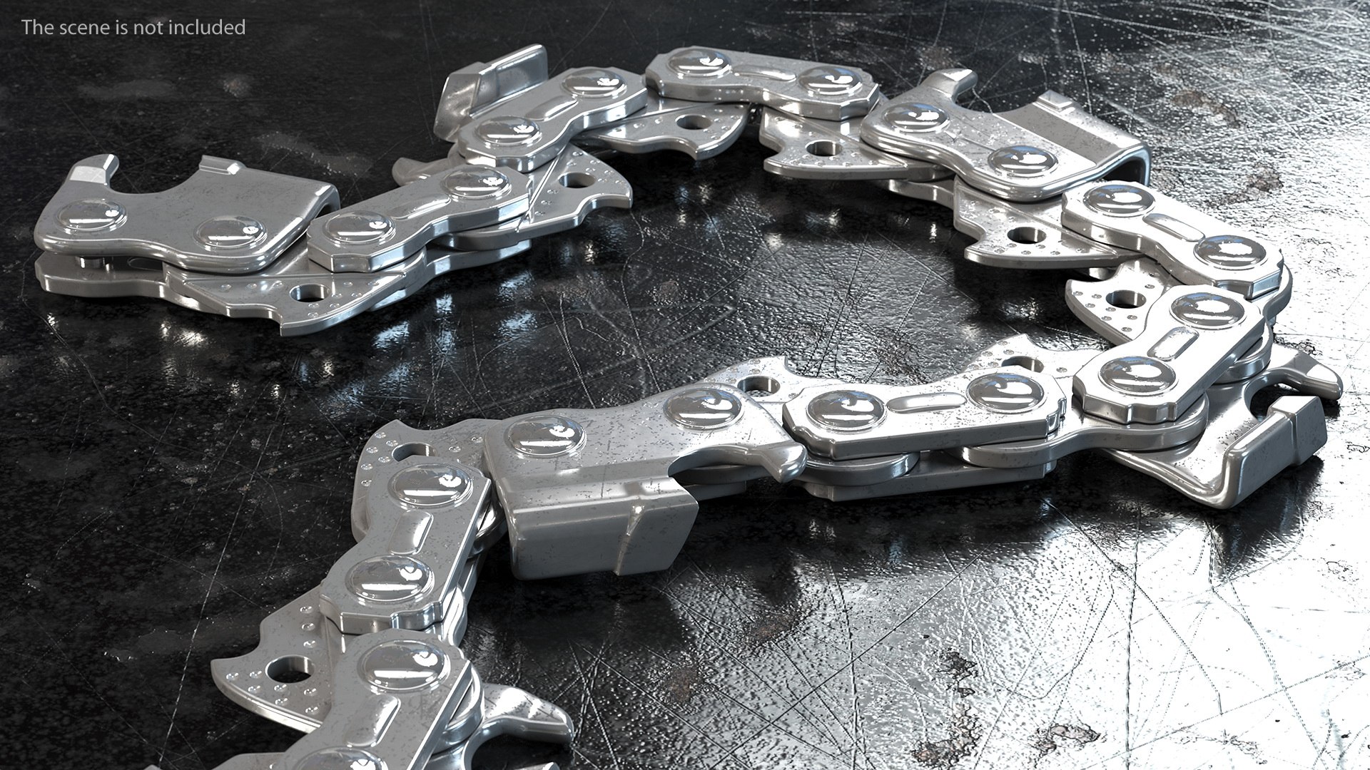 Segment Steel Chain For Chainsaw 3D Model - TurboSquid 1883203