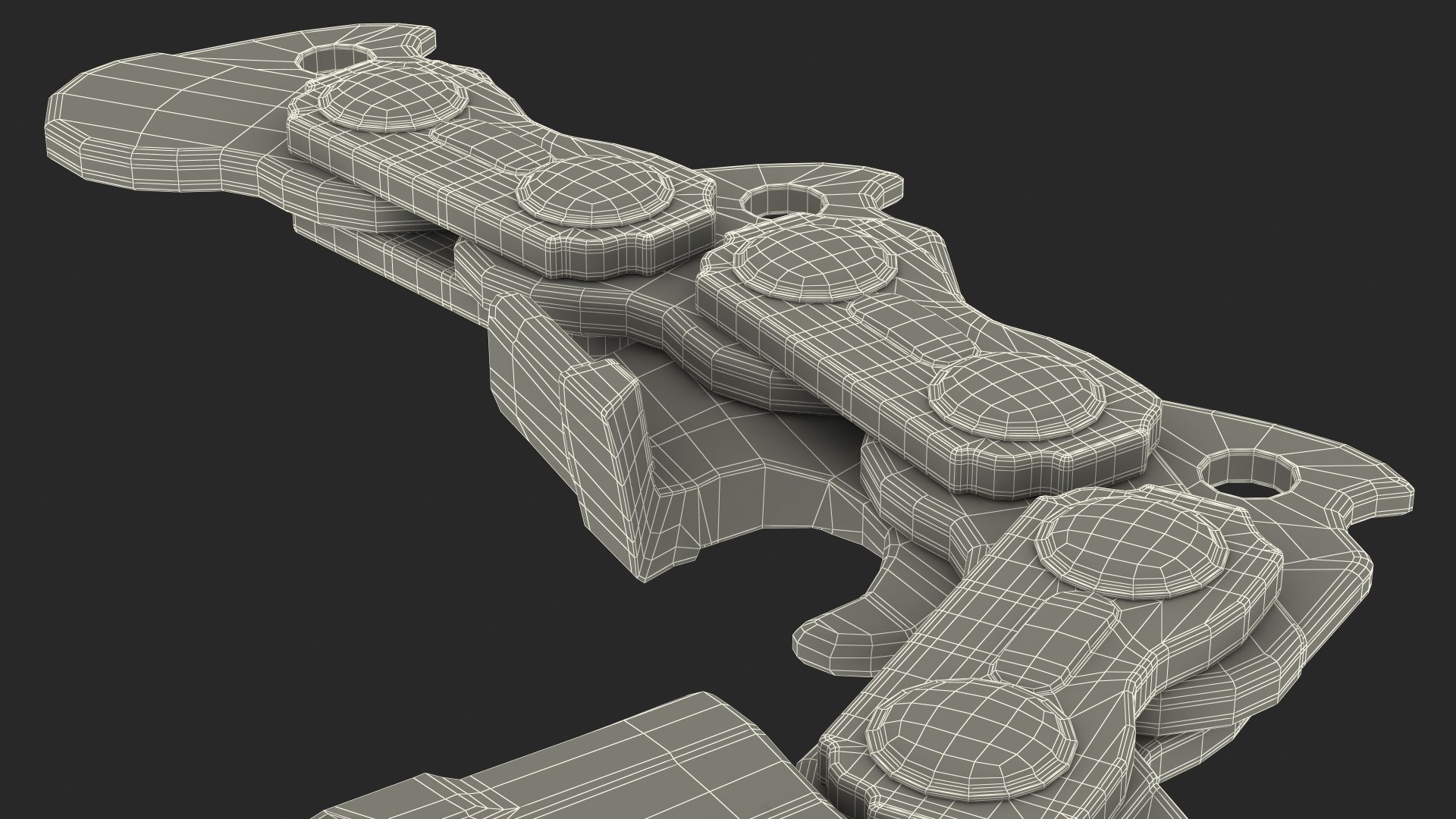 Segment Steel Chain For Chainsaw 3D Model - TurboSquid 1883203