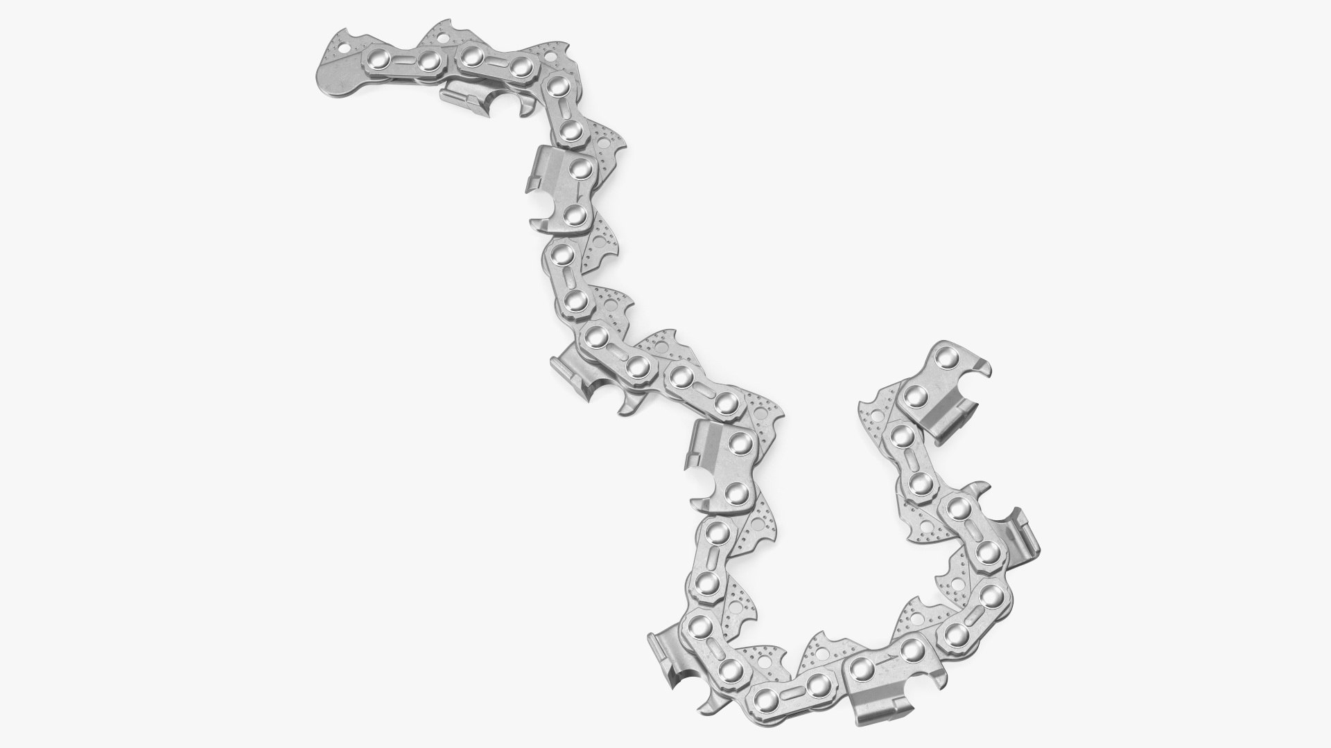 Segment Steel Chain For Chainsaw 3D Model - TurboSquid 1883203