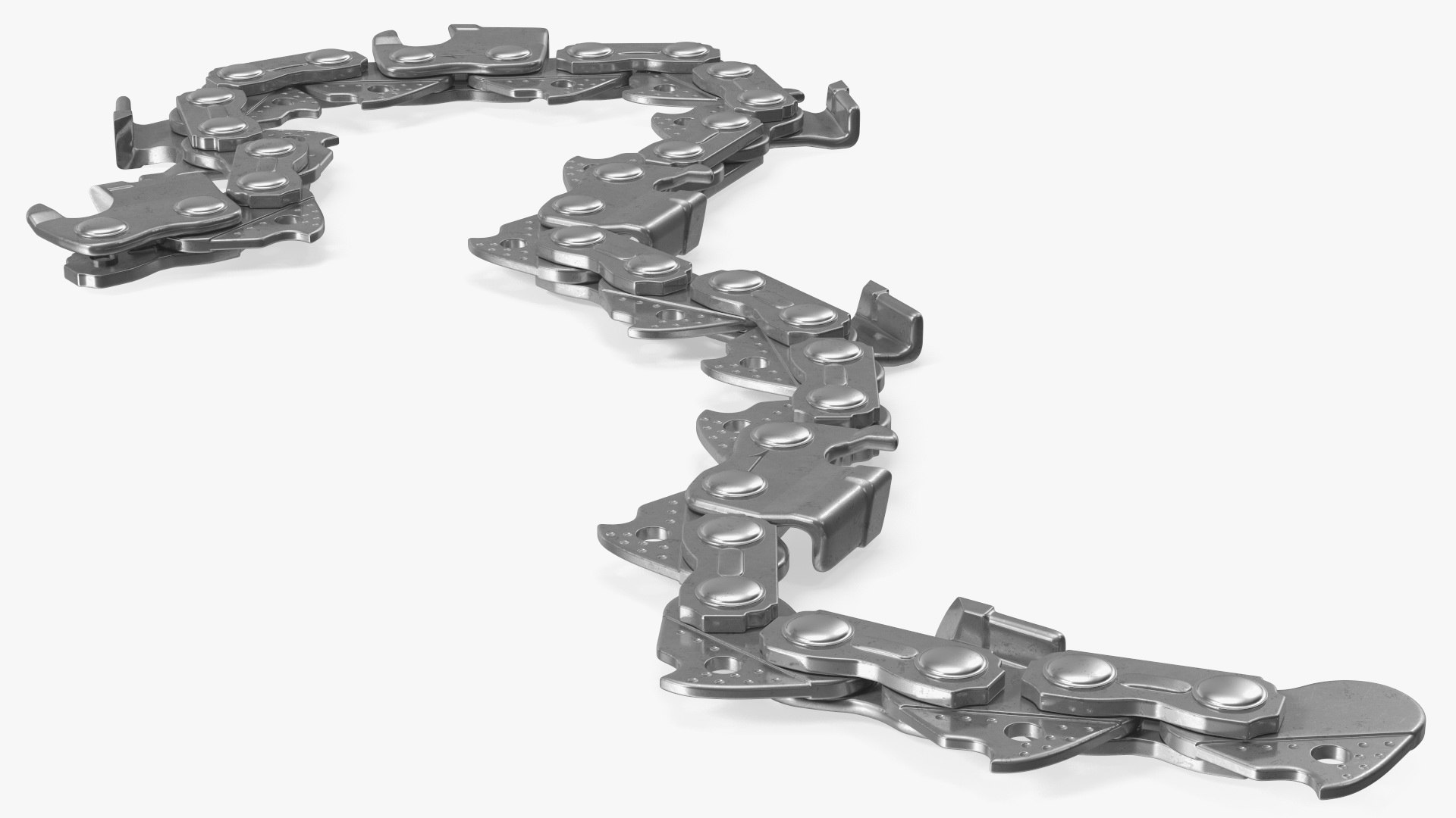 Segment Steel Chain For Chainsaw 3D Model - TurboSquid 1883203