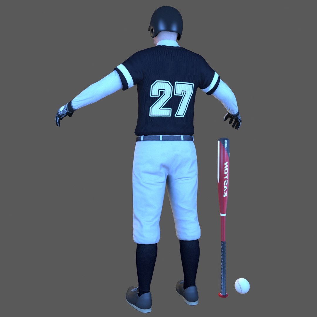 3D Baseball Player Bat Ball Model - TurboSquid 1462843