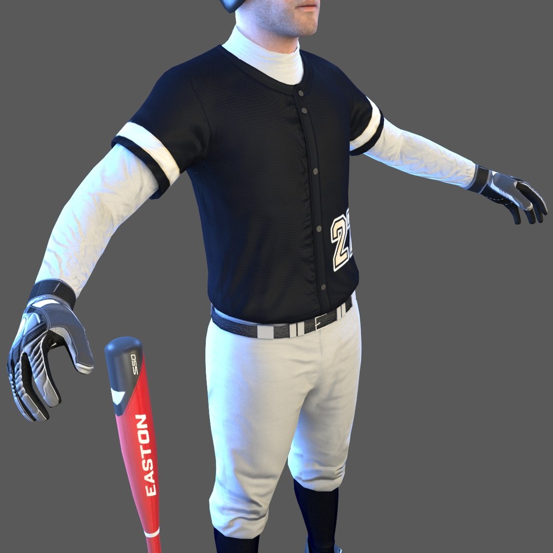 3D Baseball Player Bat Ball Model - TurboSquid 1462843