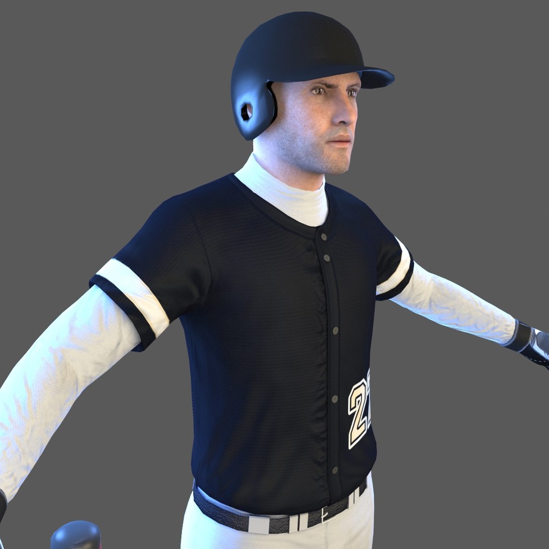 3D Baseball Player Bat Ball Model - TurboSquid 1462843