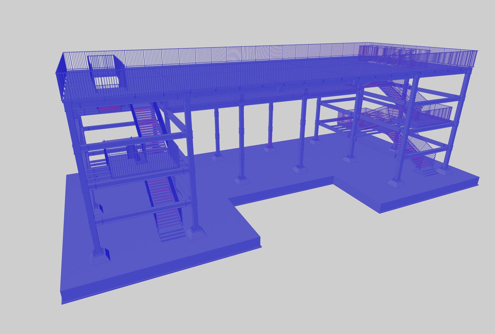 Steel Structure-Tsunami Evacuation Tower-Type-2 3D Model - TurboSquid ...