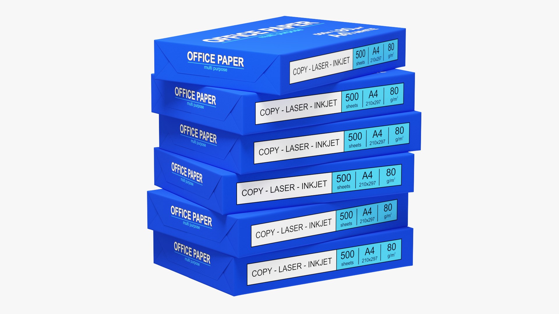 Office Paper Set 3D Model - TurboSquid 1972378