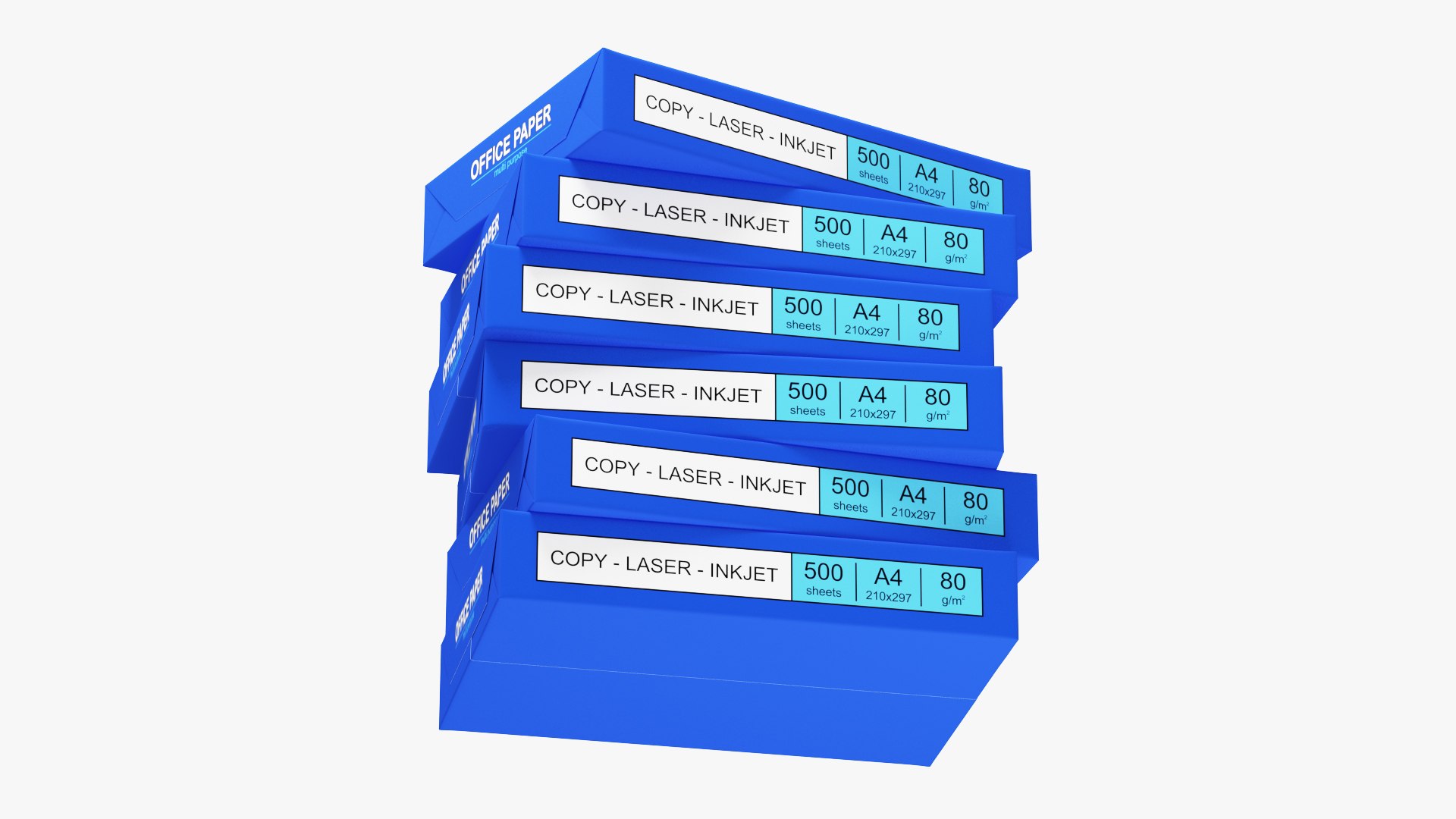 Office Paper Set 3D Model - TurboSquid 1972378