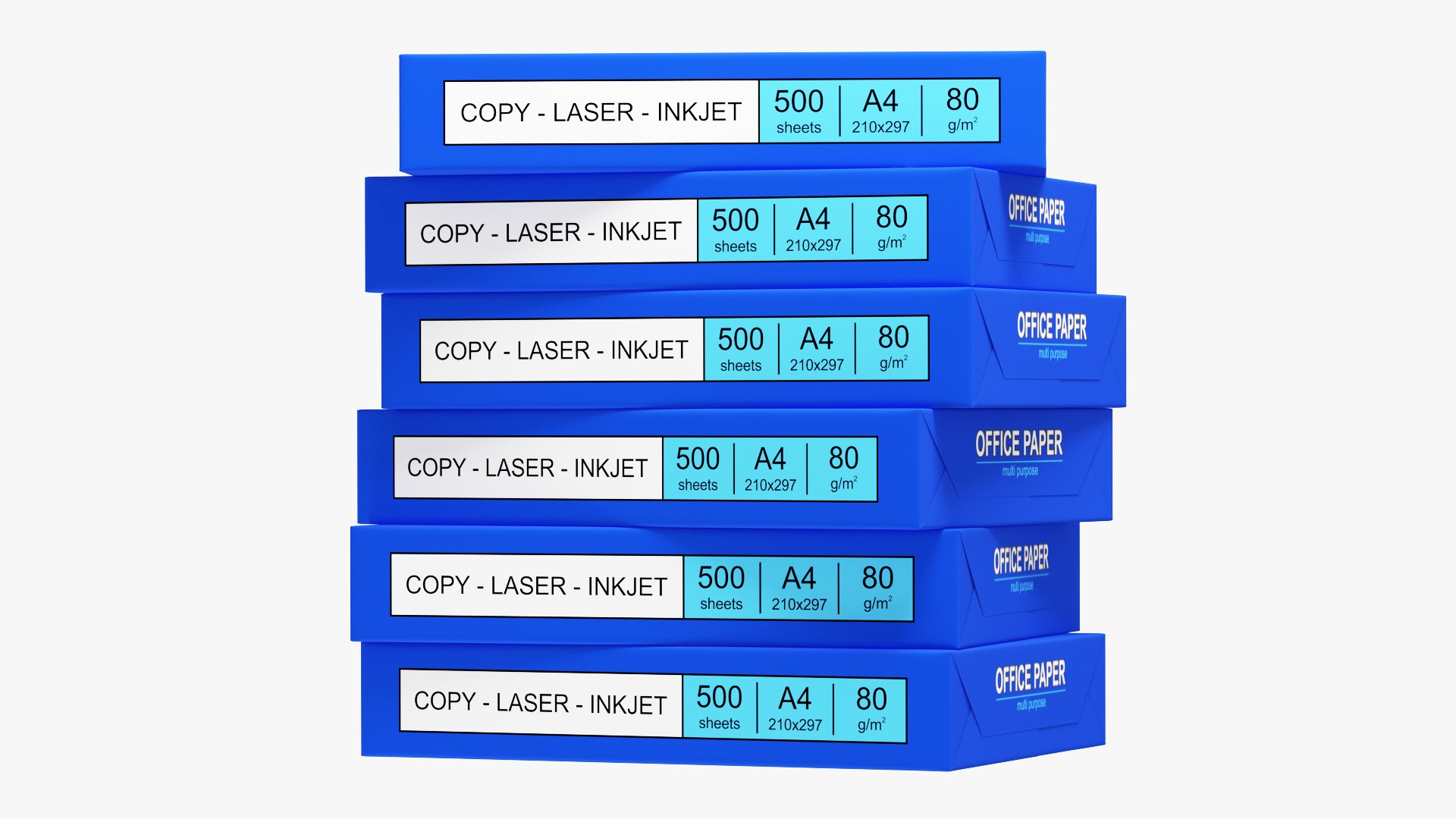 Office Paper Set 3D Model - TurboSquid 1972378