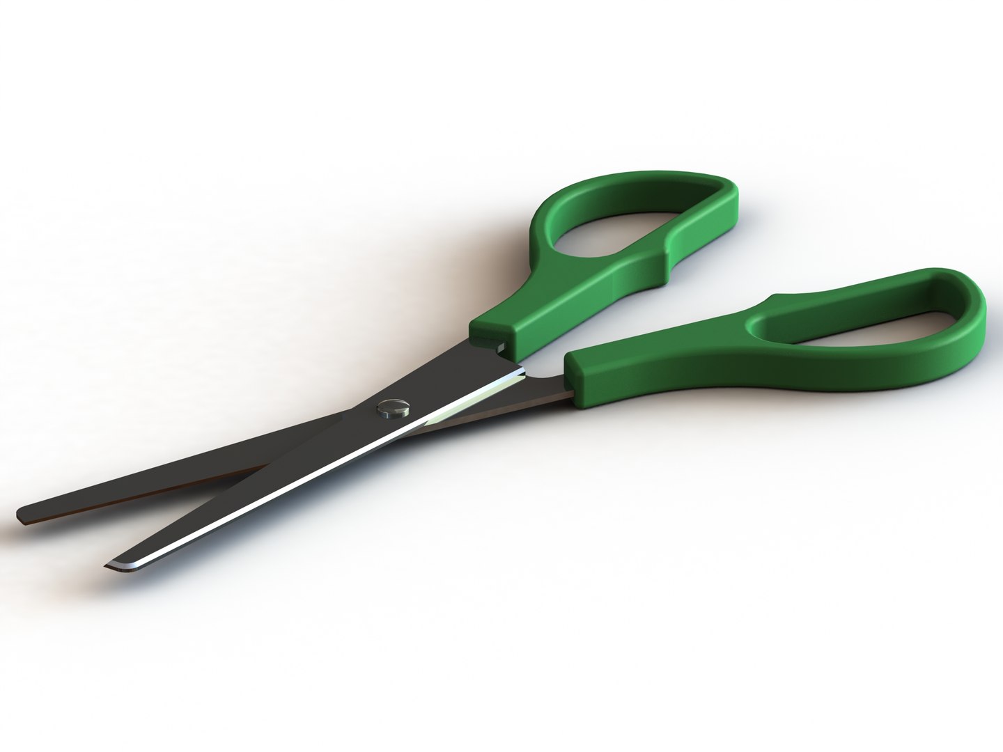 Green Utility Scissors Model - TurboSquid 2176576