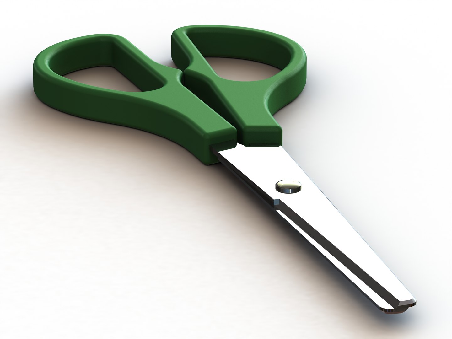 Green Utility Scissors Model - TurboSquid 2176576