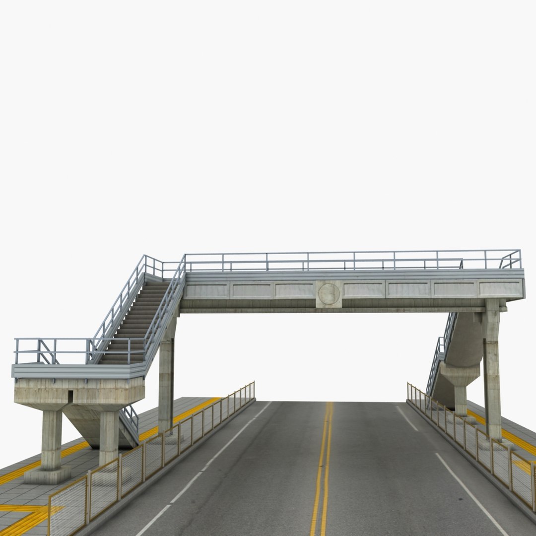 Bridge Pedestrian 3D Model - TurboSquid 1152889