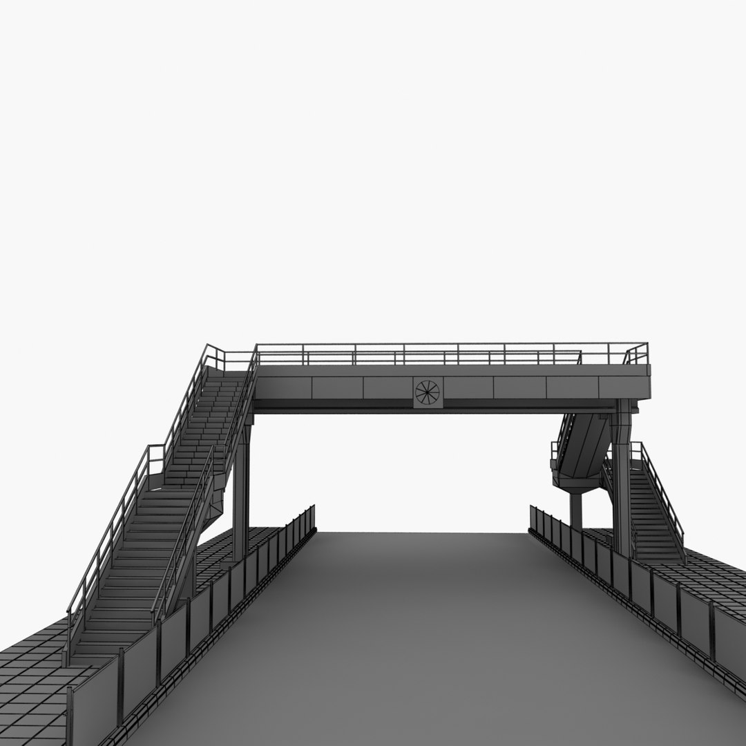 Bridge Pedestrian 3D Model - TurboSquid 1152889