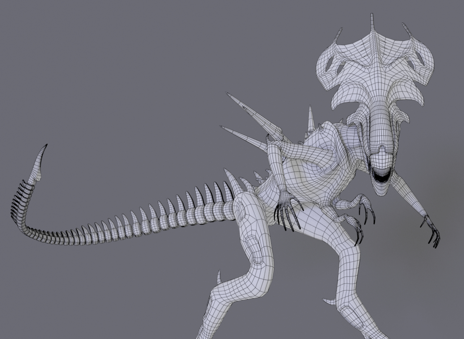 queen xenomorph 3d model