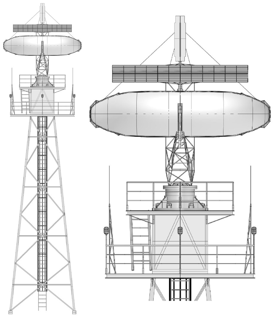 Airport Radar Tower Model - TurboSquid 1469985