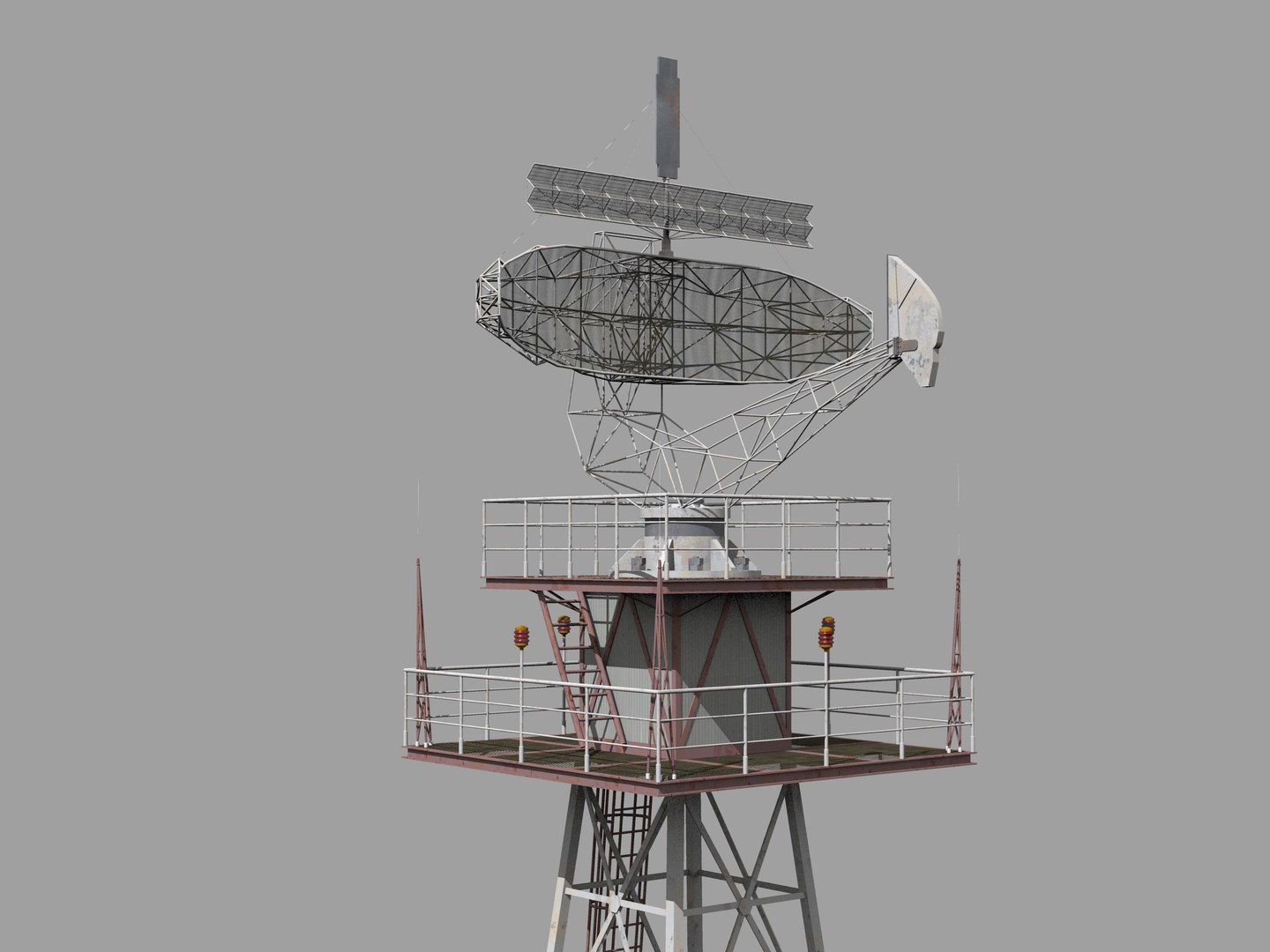 Airport Radar Tower Model - TurboSquid 1469985