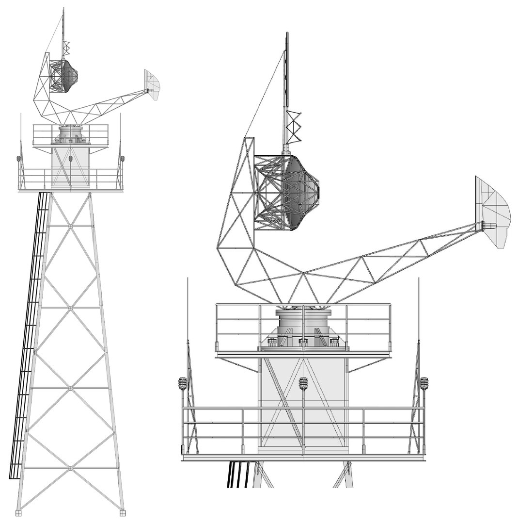 Airport Radar Tower Model - TurboSquid 1469985
