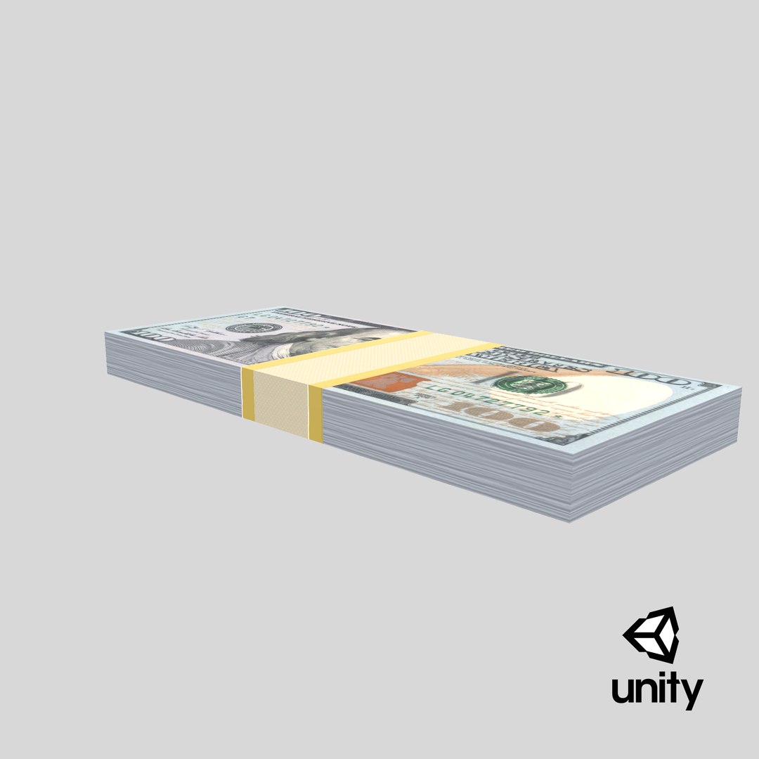 3D dollars bills model - TurboSquid 1652103