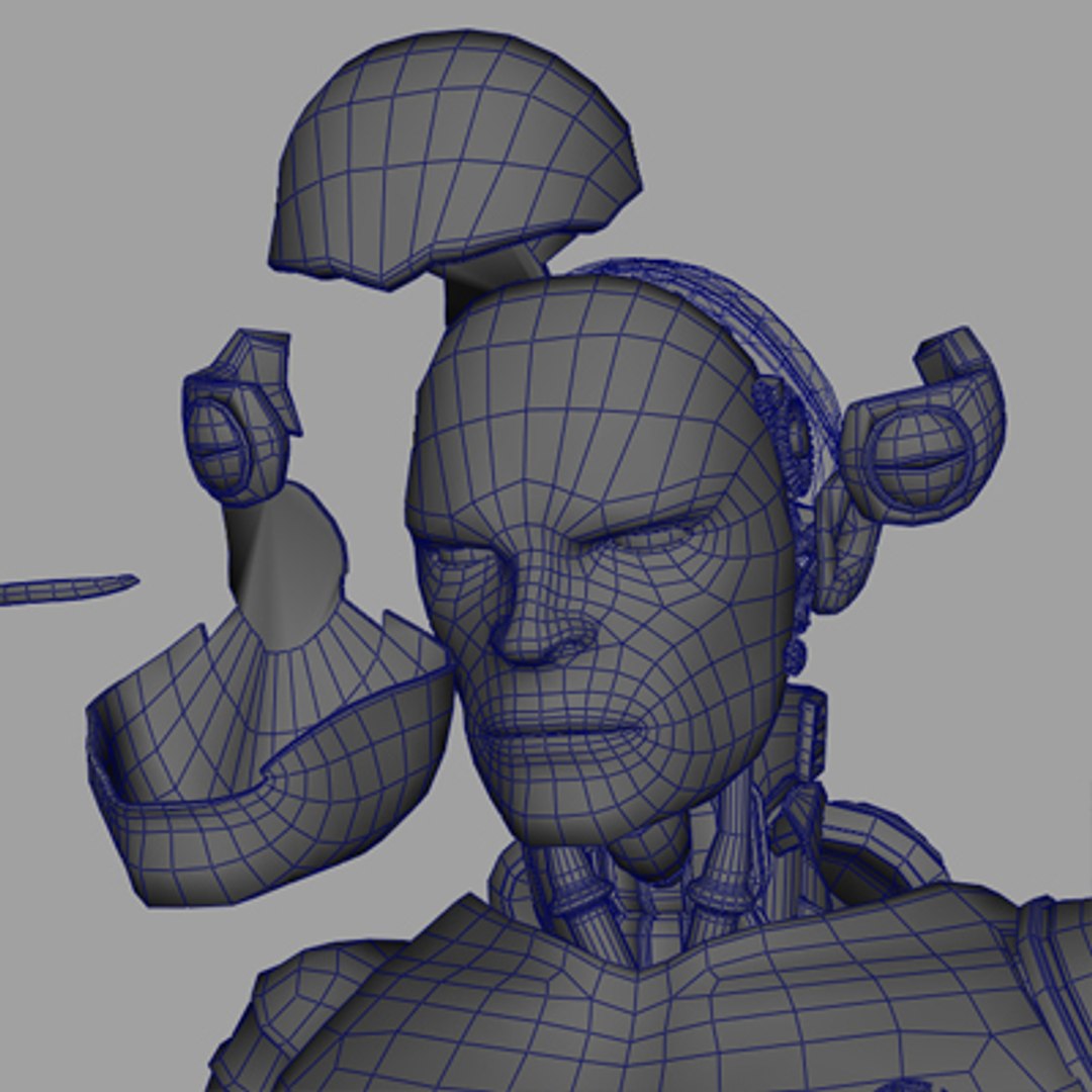 Android Wiring 3d Obj