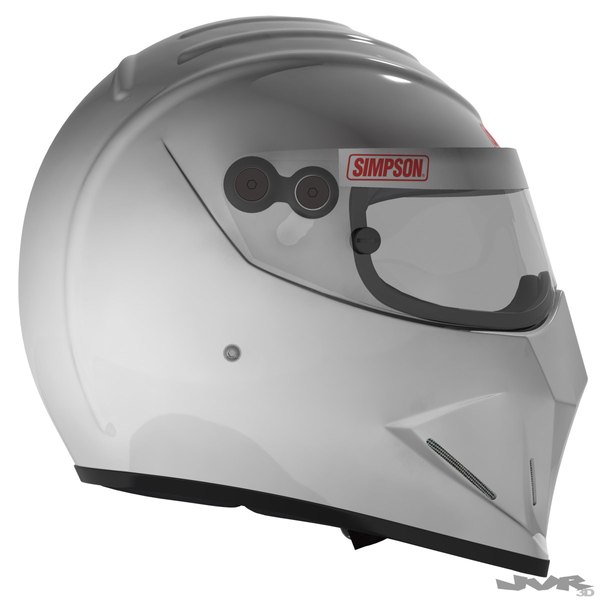 3d model simpson diamondback car helmet