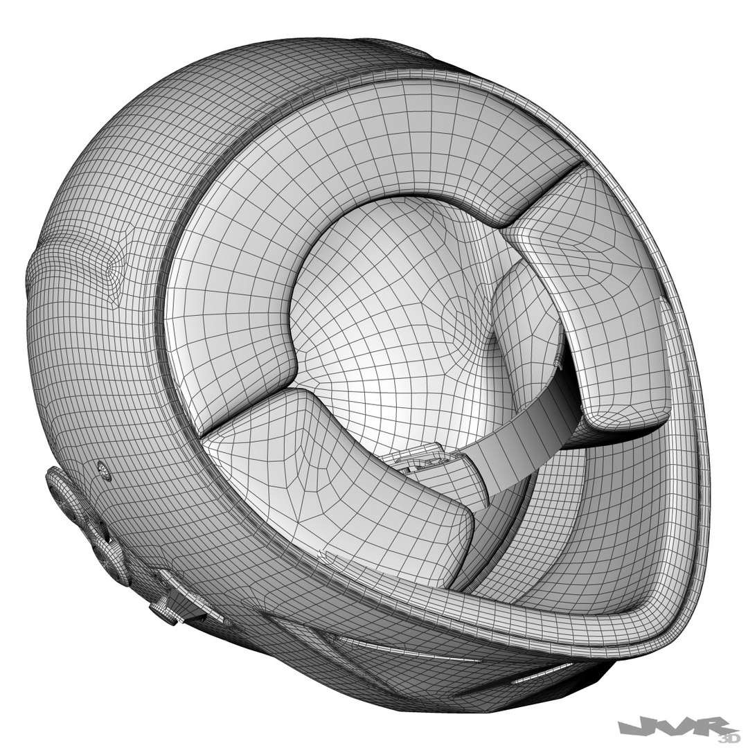 3d model simpson diamondback car helmet