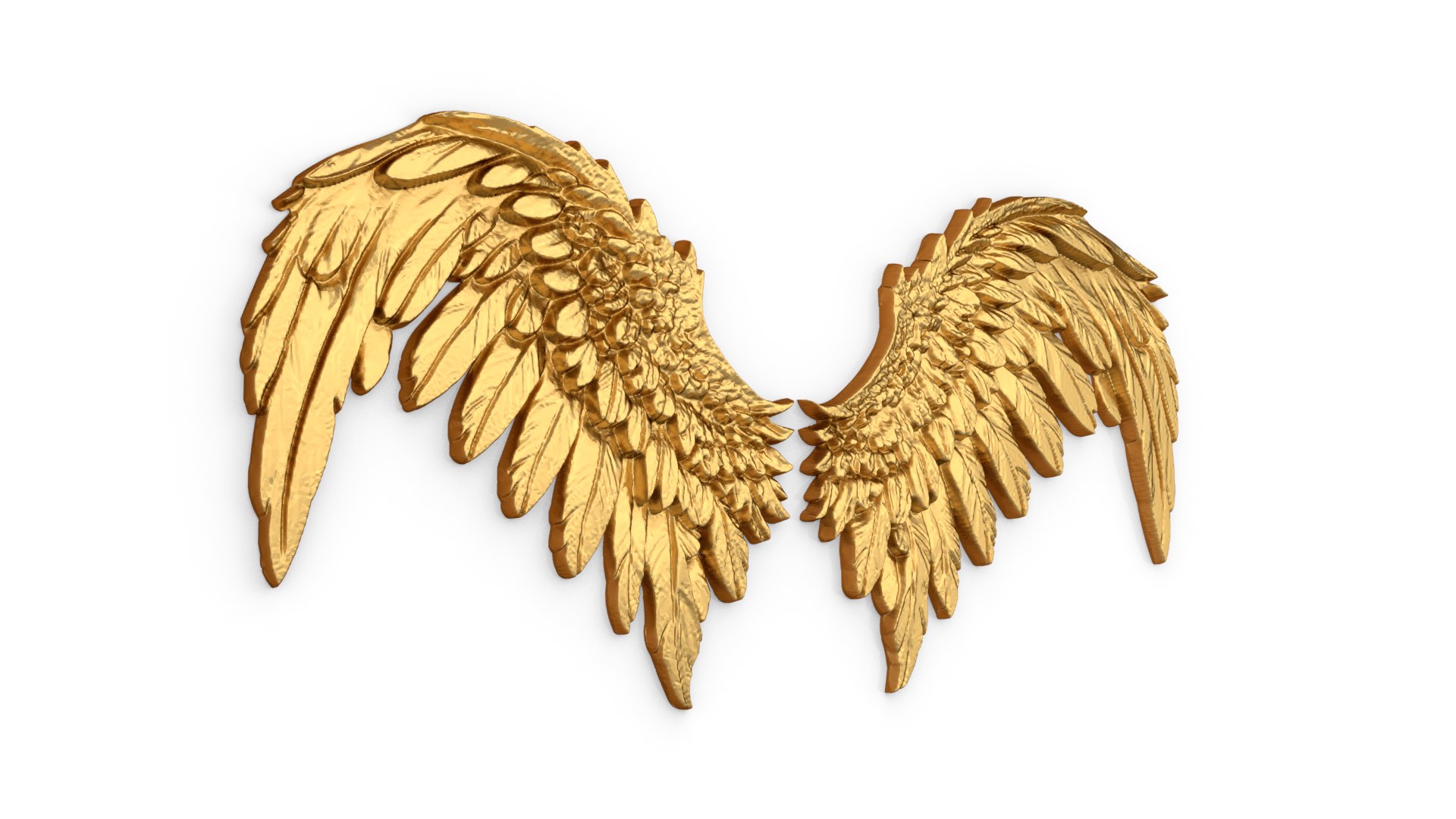 3D Wings Printable Carved Decor 09 - TurboSquid 2178270